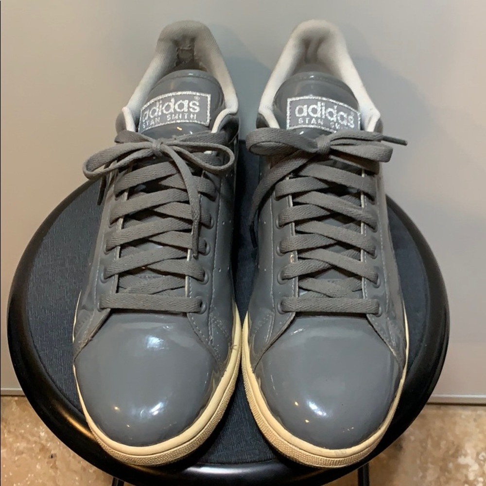 Rare Adidas Stan Smith 2 Patent Leather Gray - Gem
